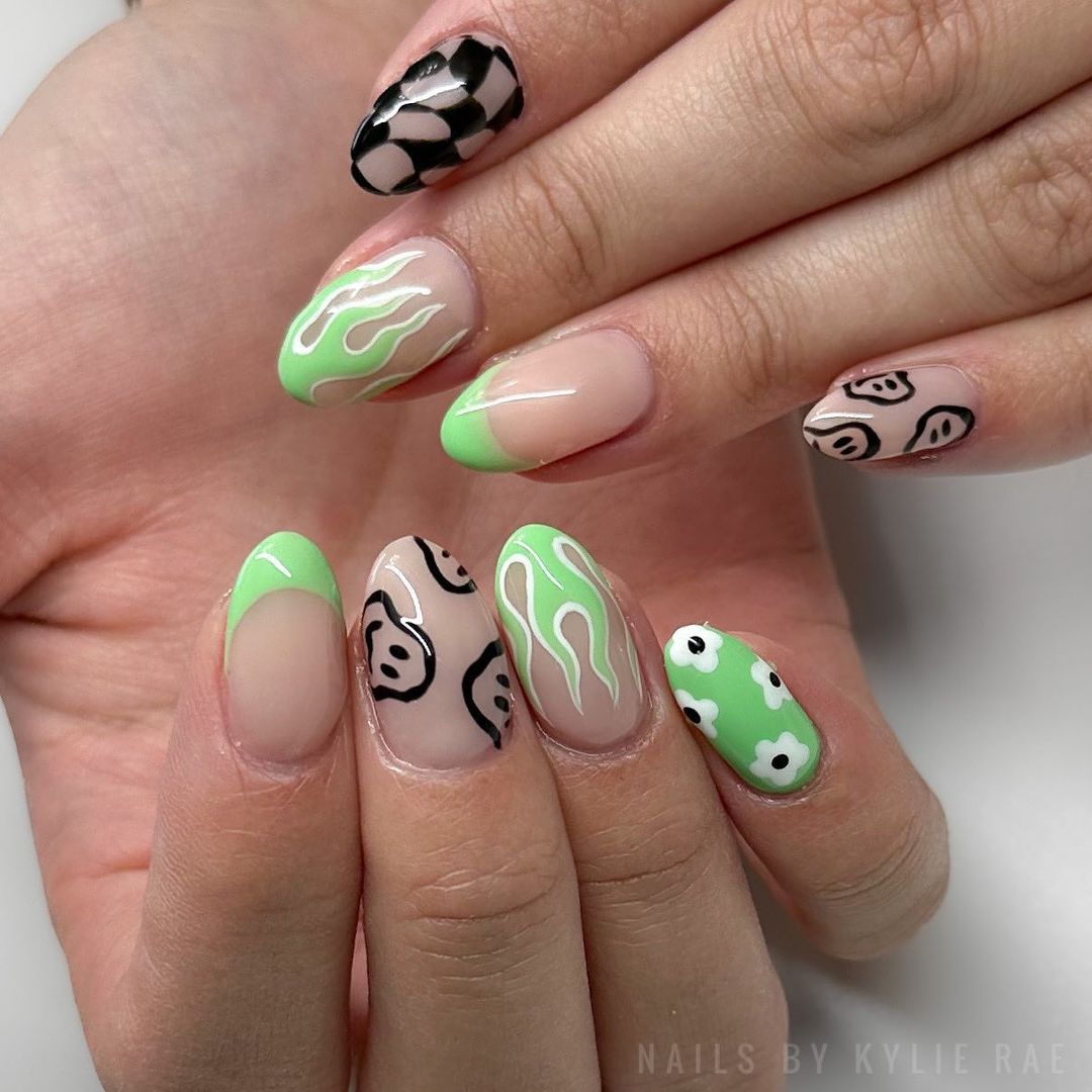 75 Smiley Face Nail Design To Make You Smile Happy Face Nails Wedbook